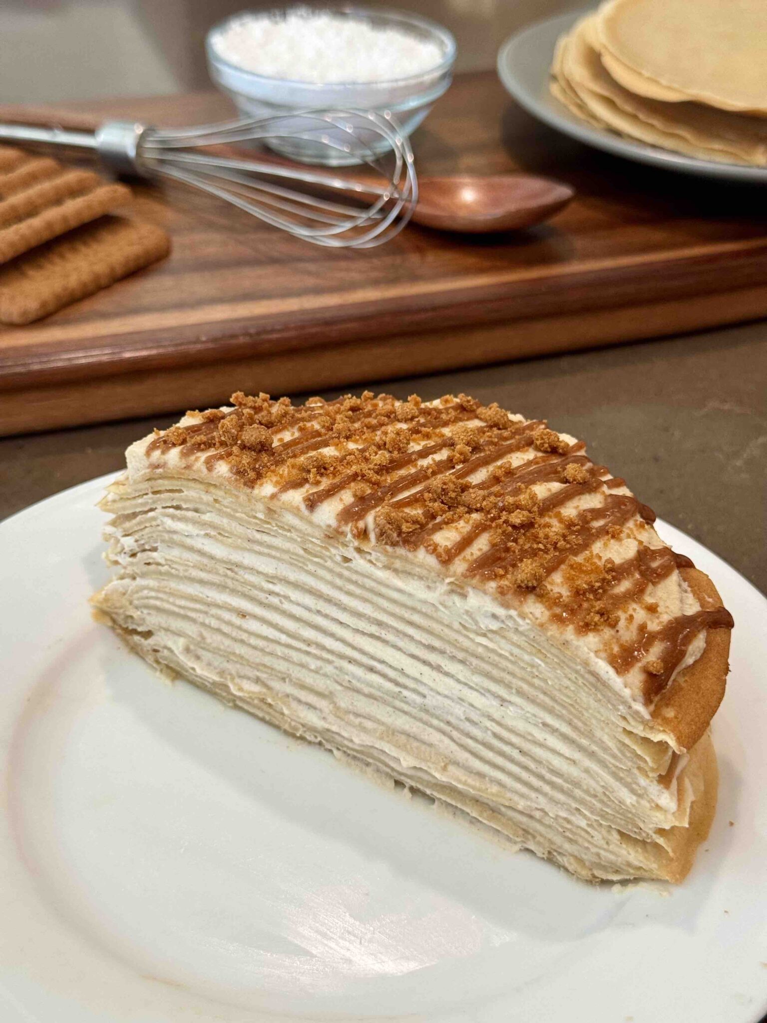 Biscoff Crepe Cake – Flavored Nice